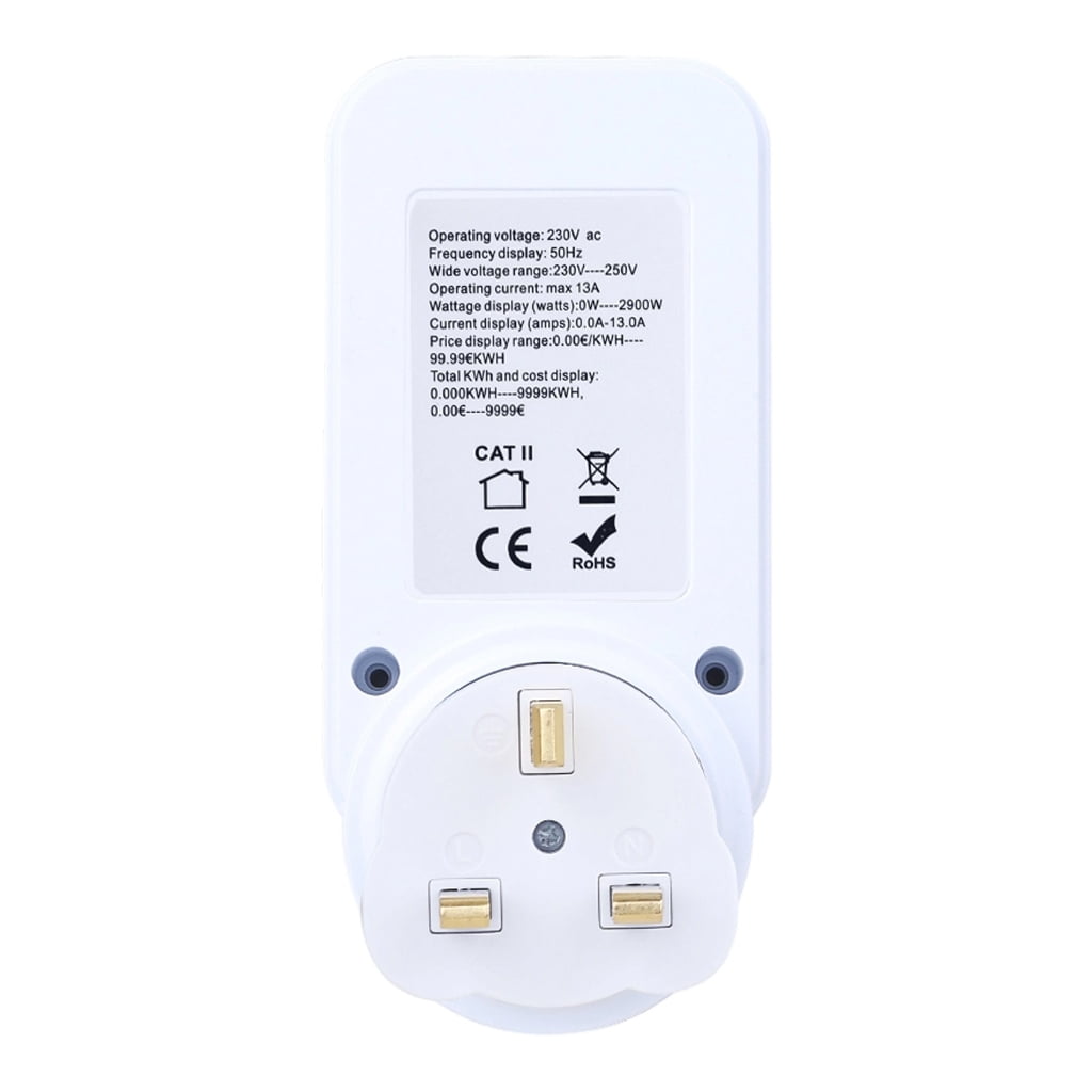 Watt Meter Socket Power Meter Large Display Overloading Protective ...