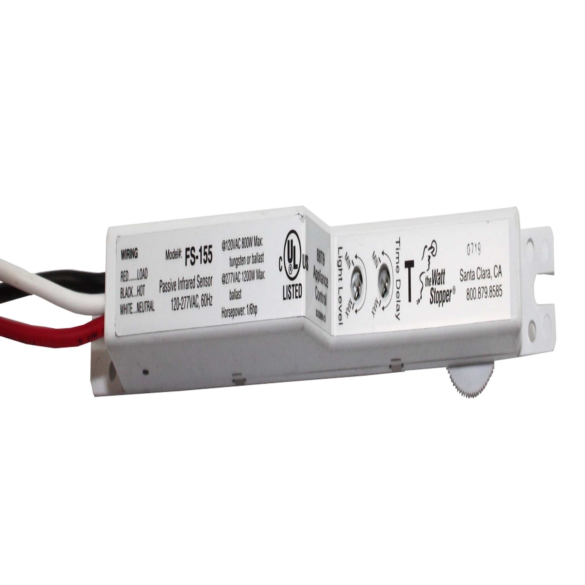 Watt Stopper Fs-155 Line Voltage Pir Fixture Integrated Occupancy ...