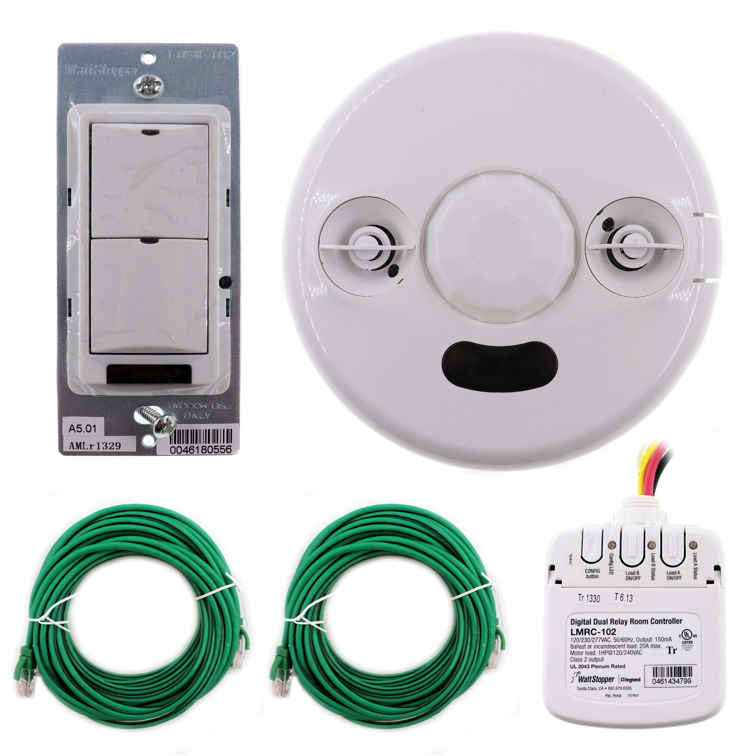 Watt Stopper LMKT-102-W 3 Digital Dual Relay/Occupancy DLM Room Control ...