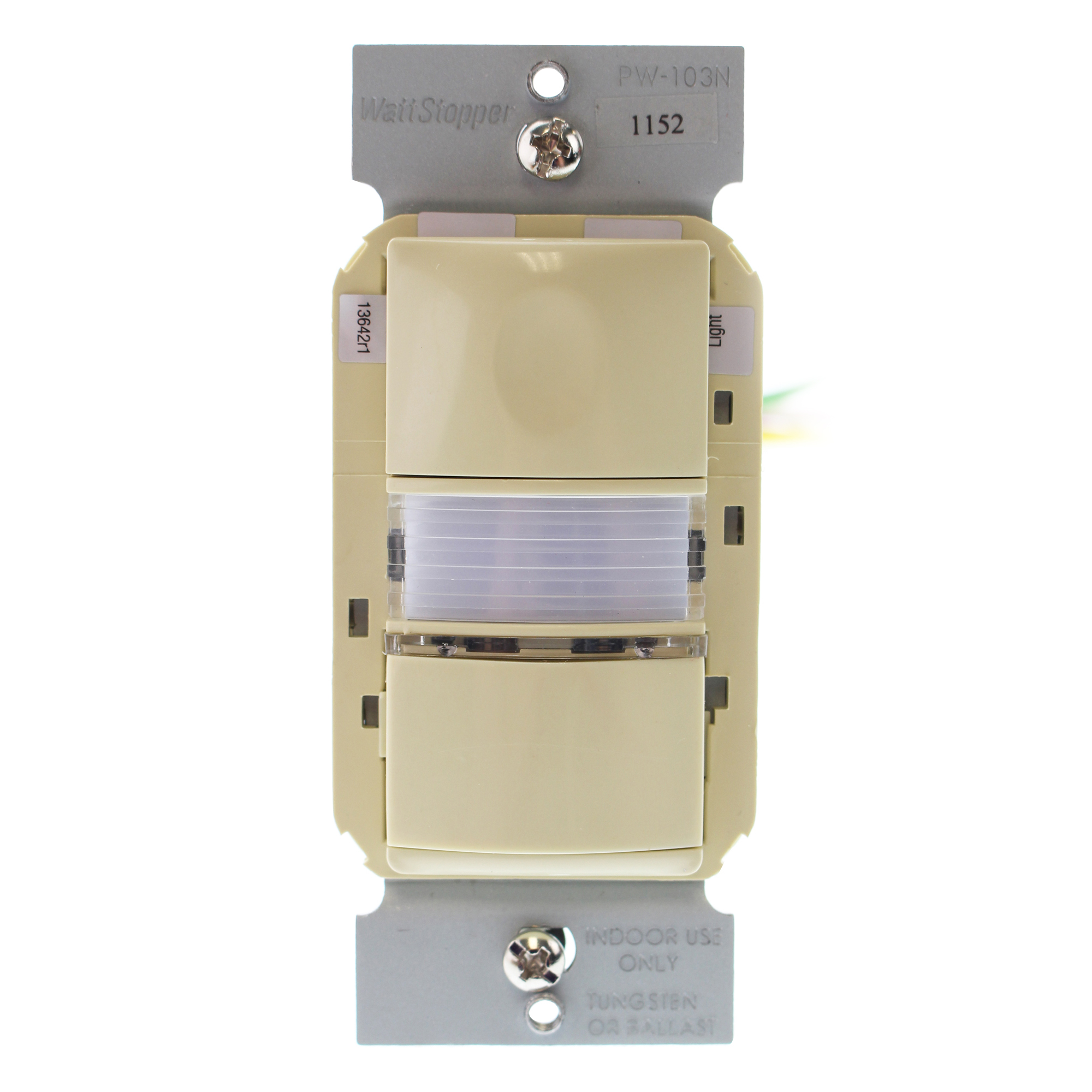 Watt Stopper PW-103N-I PIR 3-Way Wall Switch Occupancy Sensor, 120/277V ...