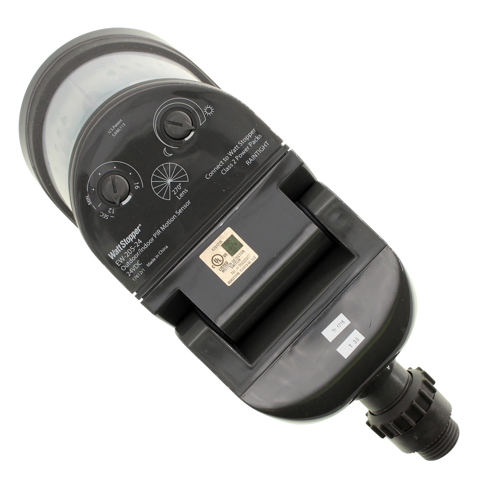 WattStopper EW-205-24-G Outdoor Knuckle Mount PIR Motion Sensor, 270 ...