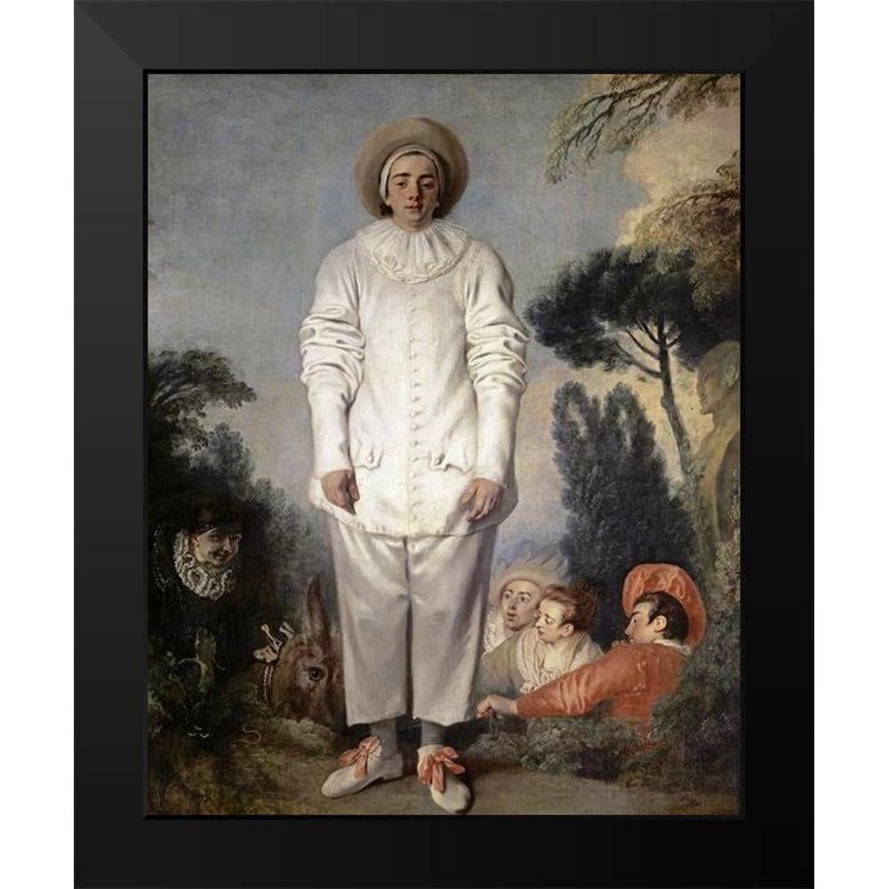 Watteau, Jean-Antoine 20x24 Black Modern Framed Museum Art Print Titled ...