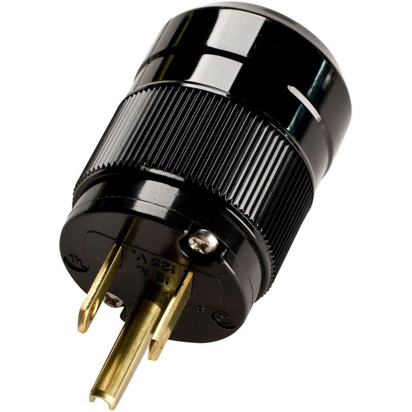 Wattgate 5266i Black Edison AC Power Connector - Walmart Business Supplies