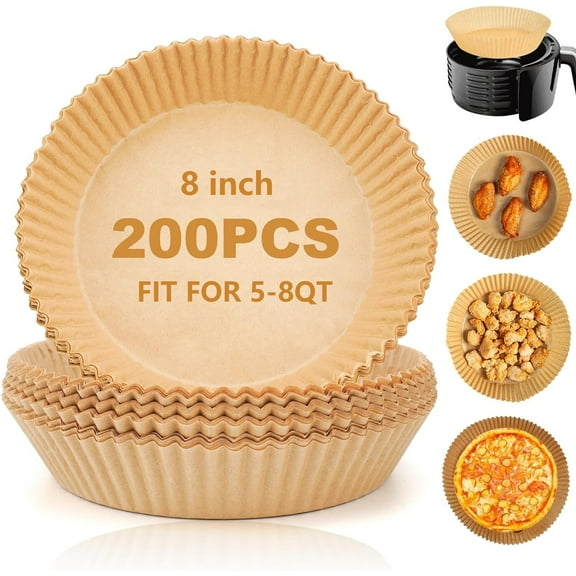 Air Fryer Liners Disposable,200PCS 9 Inch Square Air Fryer Parchment ...
