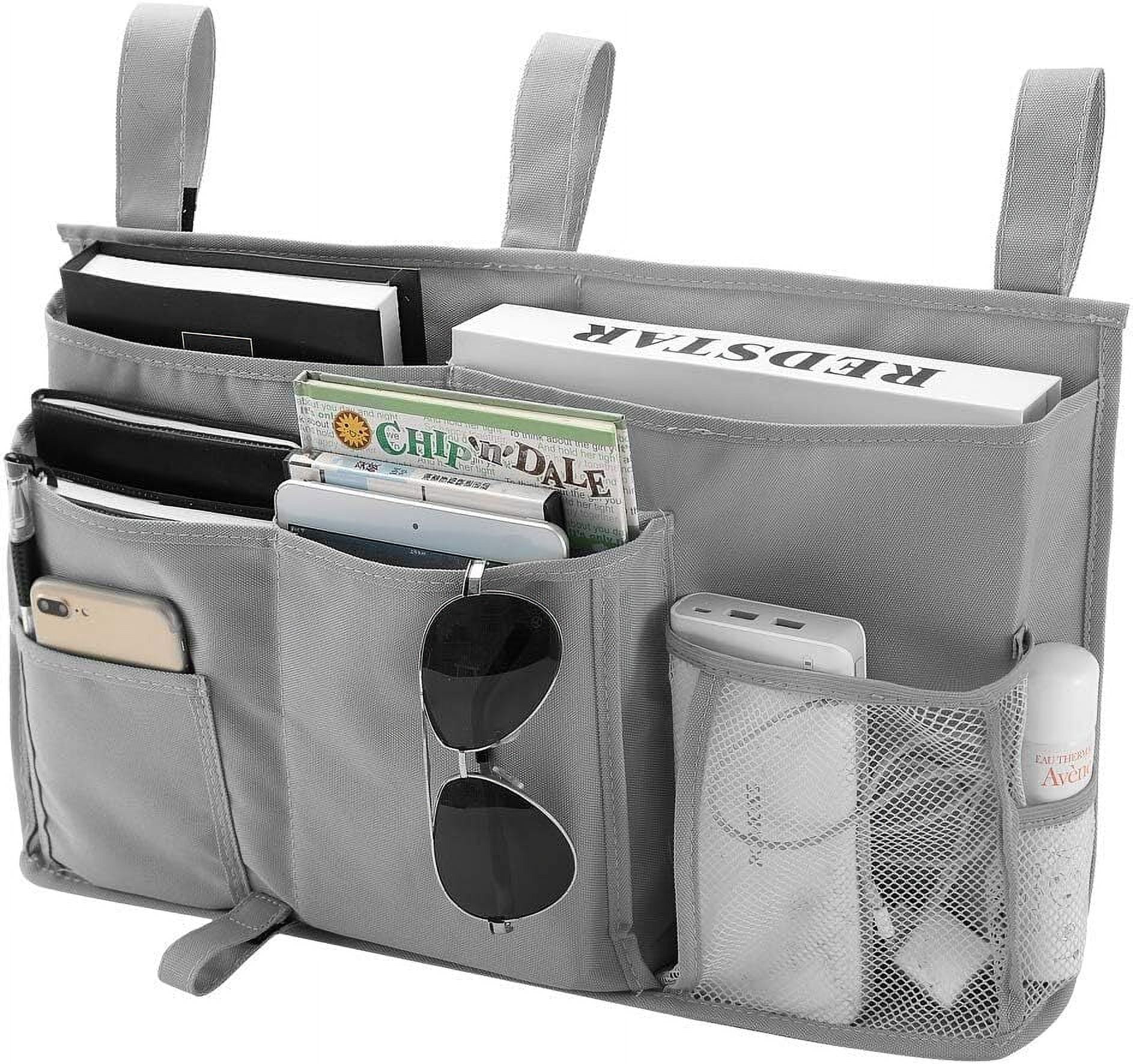 Wattne Bedside Caddy, Hanging Storage Bag Holder Beside Organizer with ...