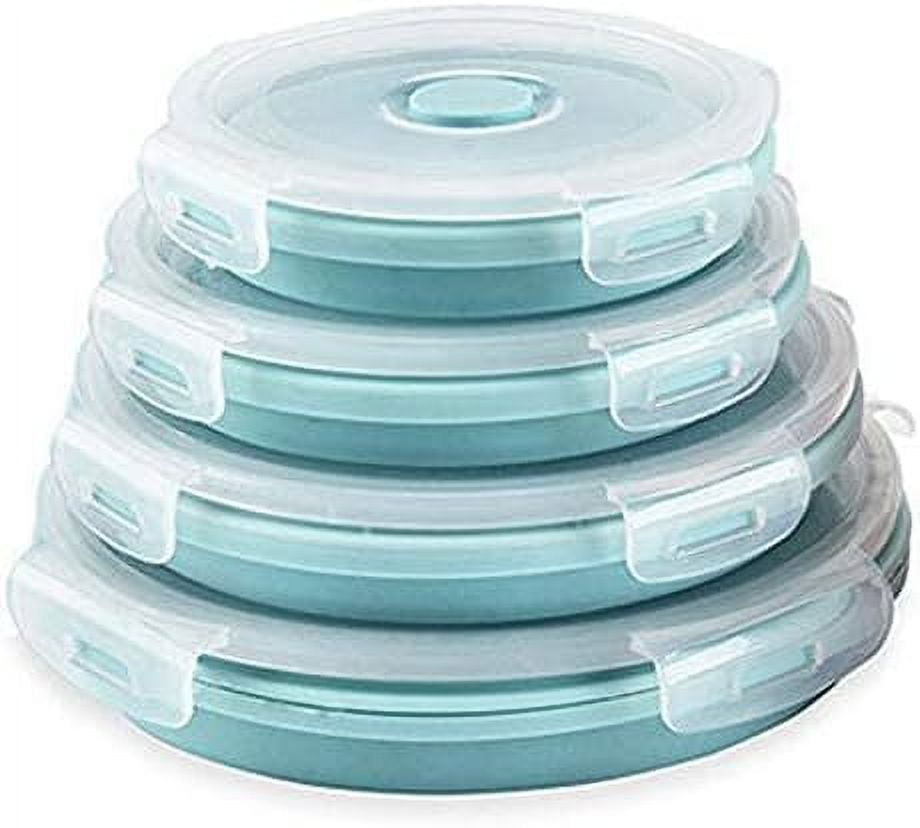 Wattne Collapsible Food Storage Containers with Lids & Vent, Kitchen ...