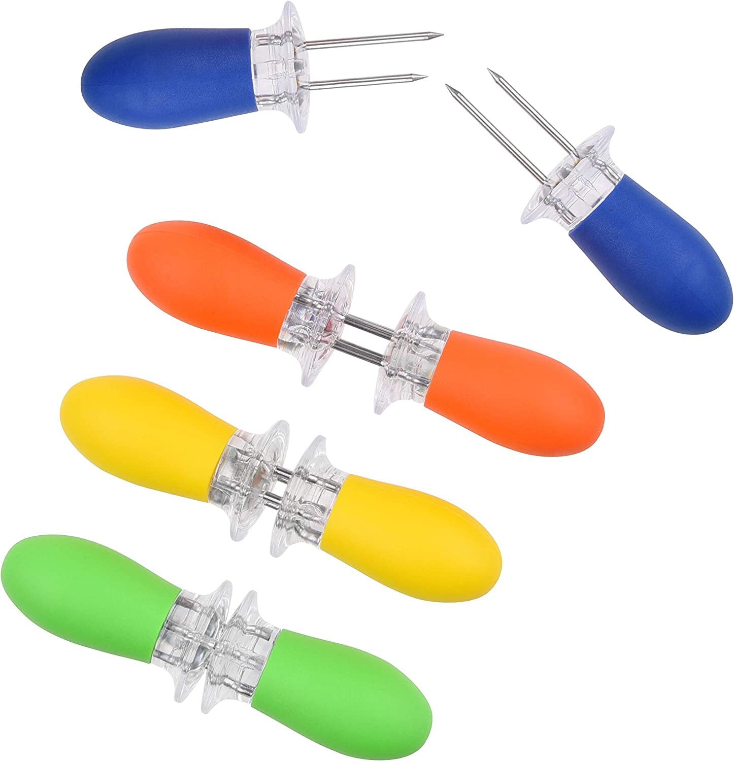 Wattne Corn Holders - Set of 4 Pairs - Corn on the Cob Skewers ...