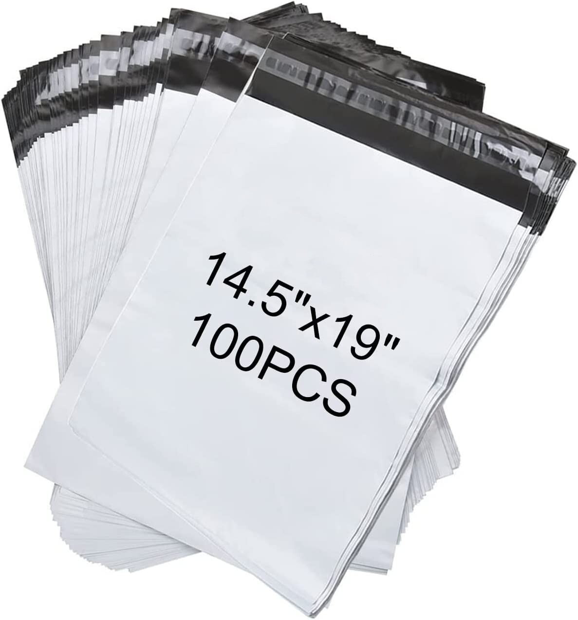 Wattne Poly Mailers 14.5x19 100 Pcs | Large Shipping Bags for Clothing ...
