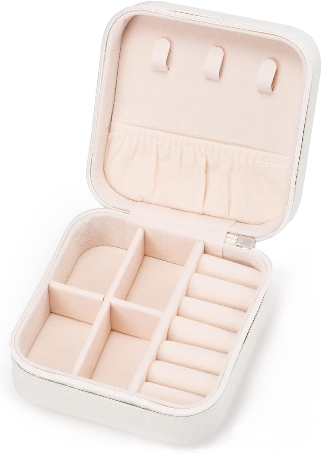 Wattne Pu Leather Jewelry Box | Travel Jewelry Case Storage for Ring ...