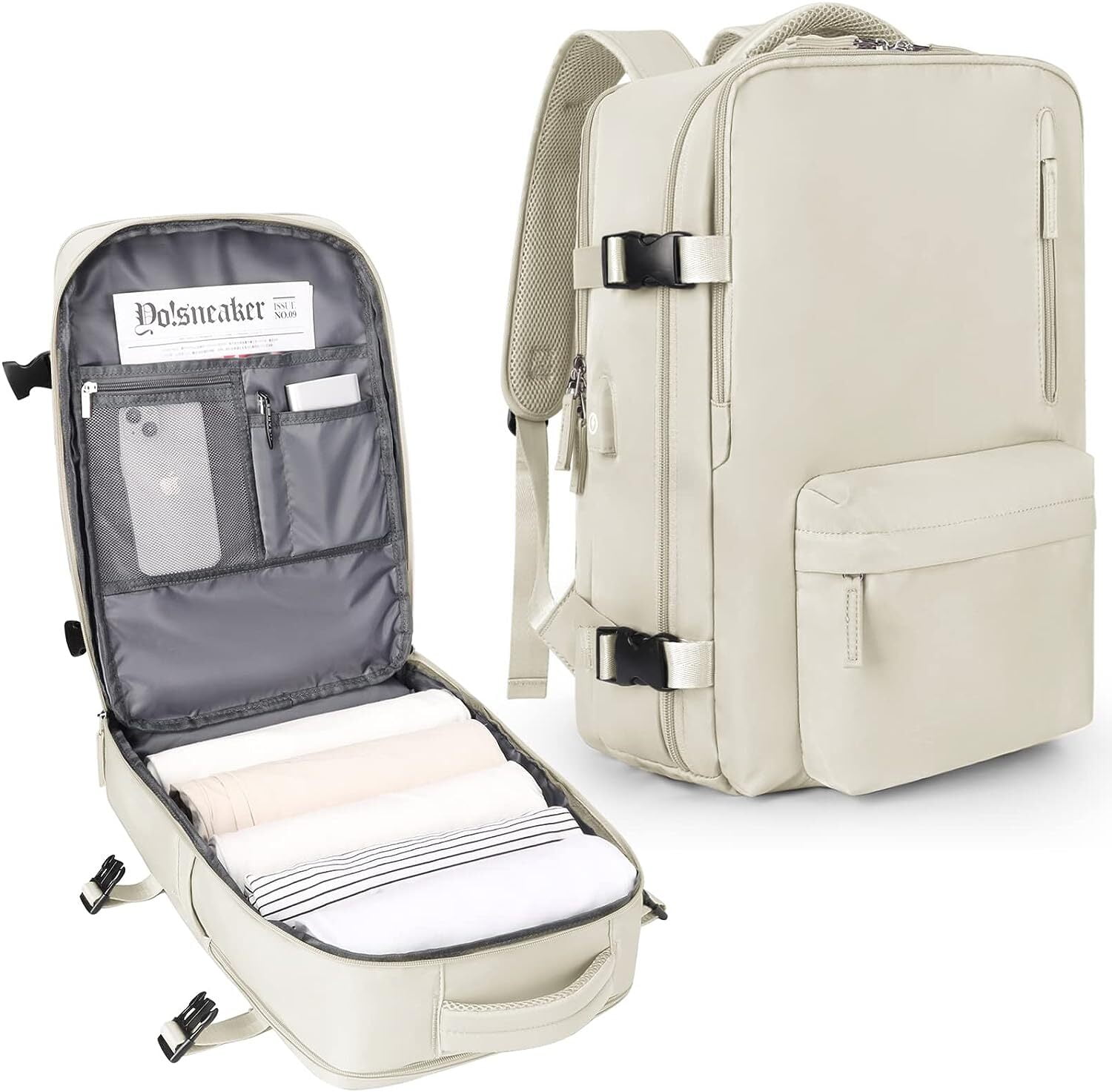 Wattne Small Travel Backpack for Women, Airline Flight Approved ...