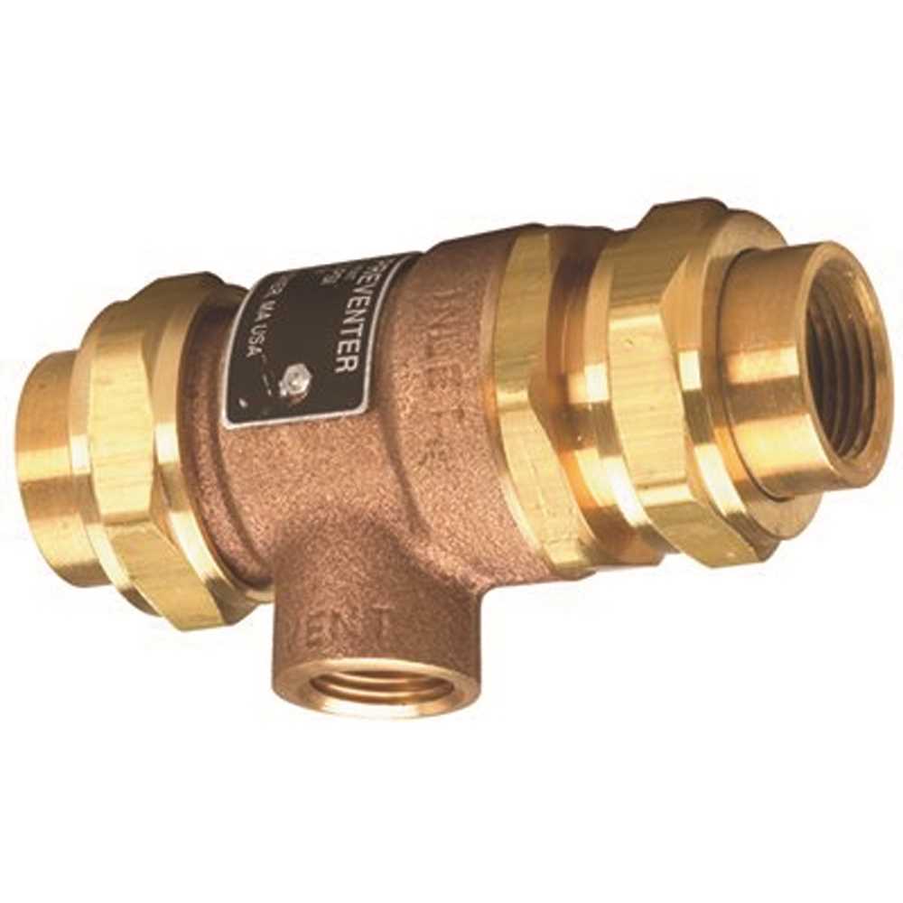 Watts 0061888 3/4 in. FIPS Backflow Preventer Brass - Walmart.com