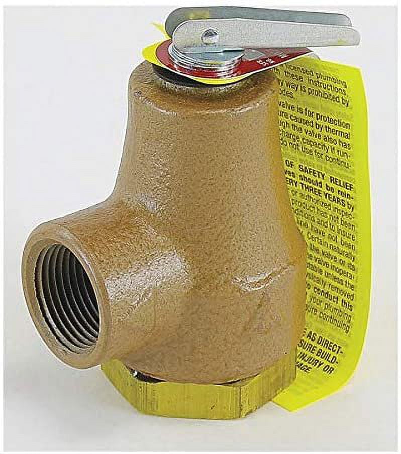 Watts 3 4 Iron Boiler Pressure Relief Valve Forged Bronze Inlet 30 Psi ...