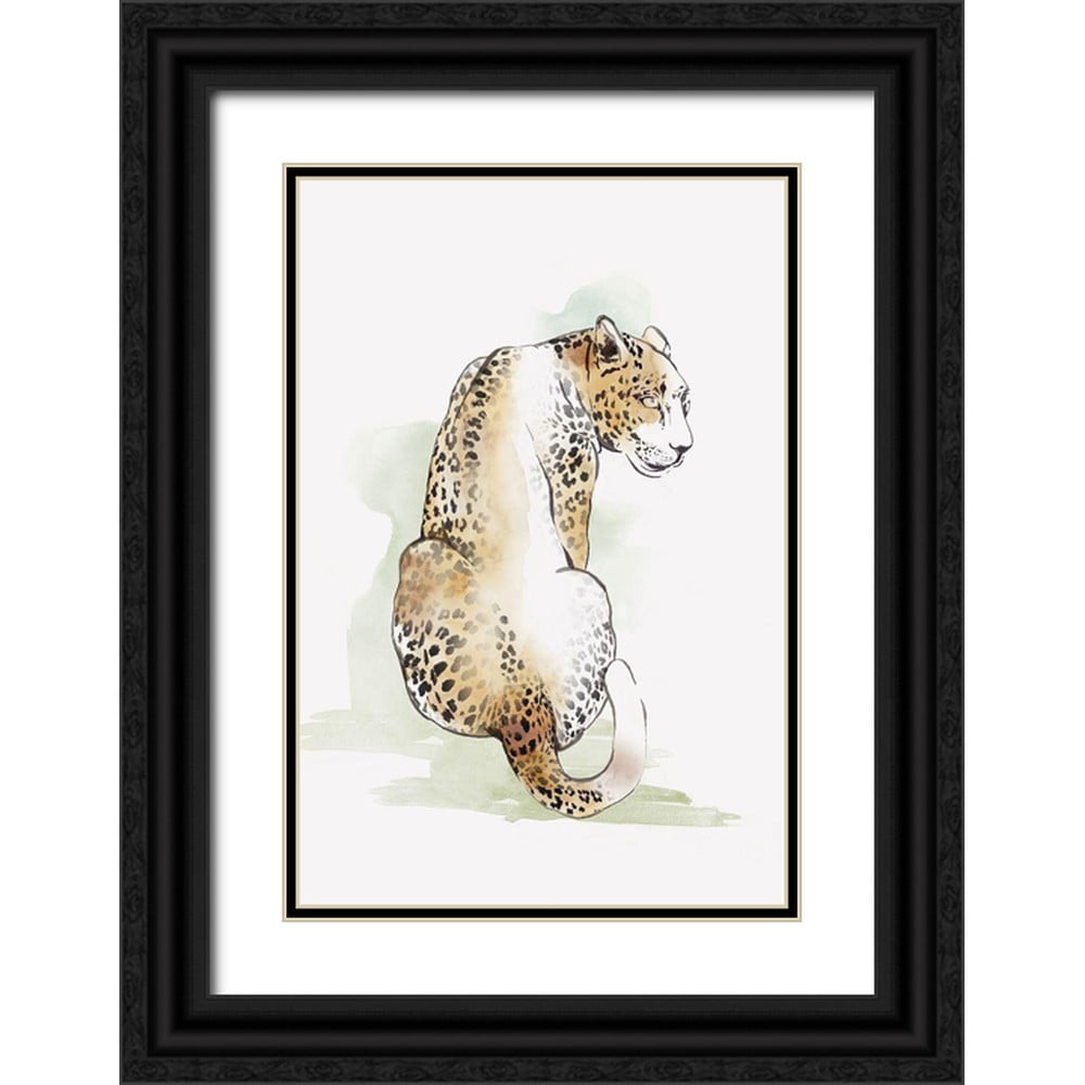 Watts, Eva 13x18 Black Ornate Wood Framed with Double Matting Museum ...