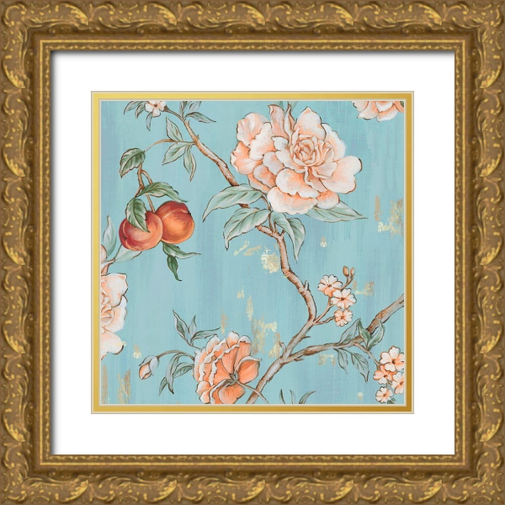 Watts, Eva 15x15 Gold Ornate Wood Framed with Double Matting Museum Art ...