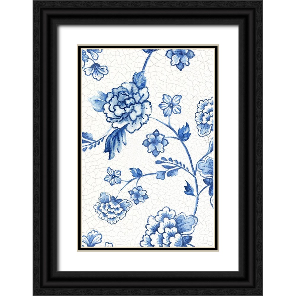 Watts, Eva 17x24 Black Ornate Wood Framed with Double Matting Museum ...