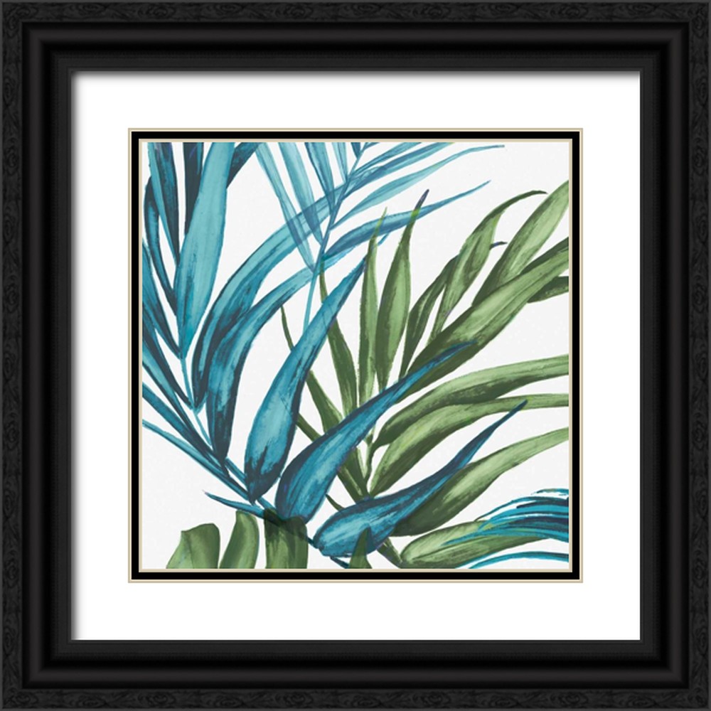 Watts, Eva 20x20 Black Ornate Wood Framed with Double Matting Museum ...