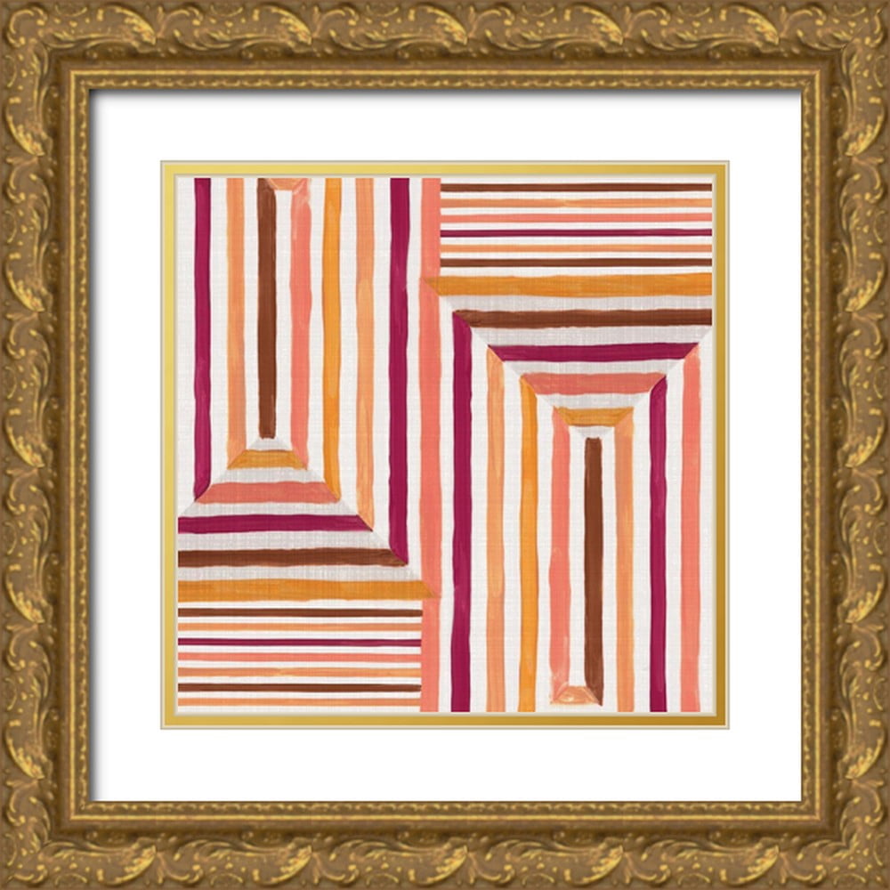 Watts, Eva 20x20 Gold Ornate Wood Framed with Double Matting Museum Art ...