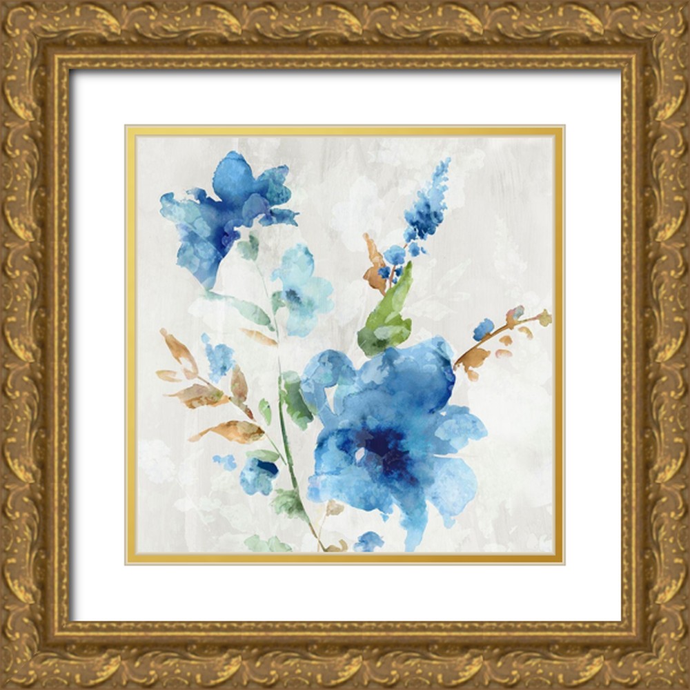 Watts, Eva 26x26 Gold Ornate Wood Framed with Double Matting Museum Art ...