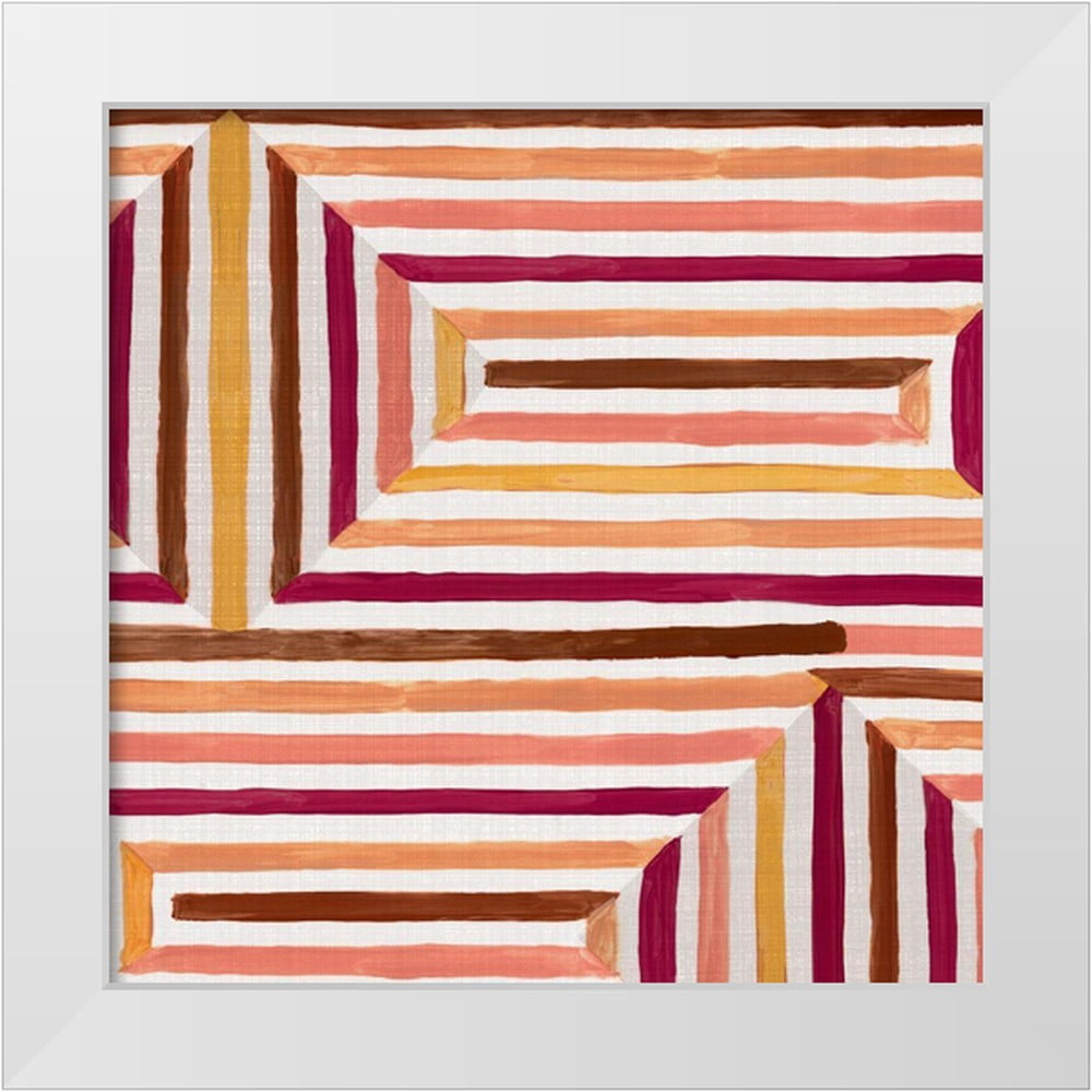 Watts, Eva 26x26 White Modern Wood Framed Museum Art Print Titled ...