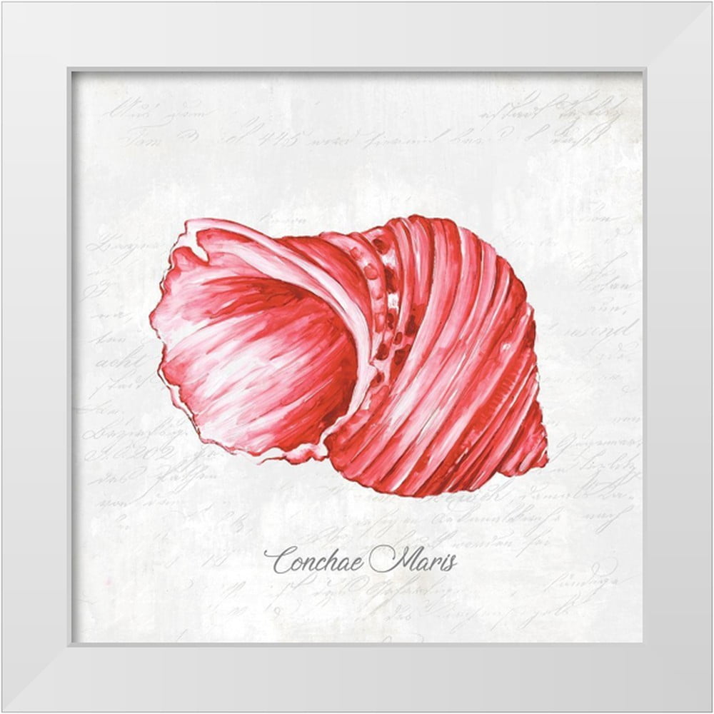 Watts, Eva 26x26 White Modern Wood Framed Museum Art Print Titled - Red ...