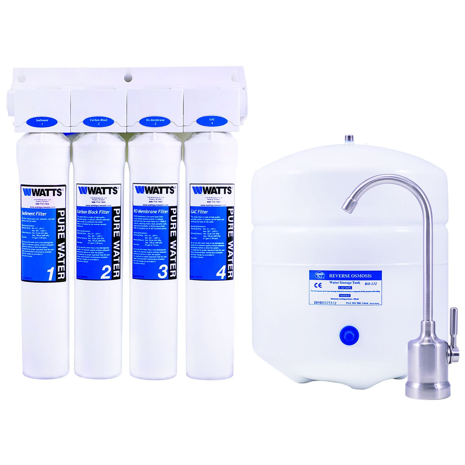 Watts Kwik-Change Pure Water 4-Stage Reverse Osmosis System - Walmart.com