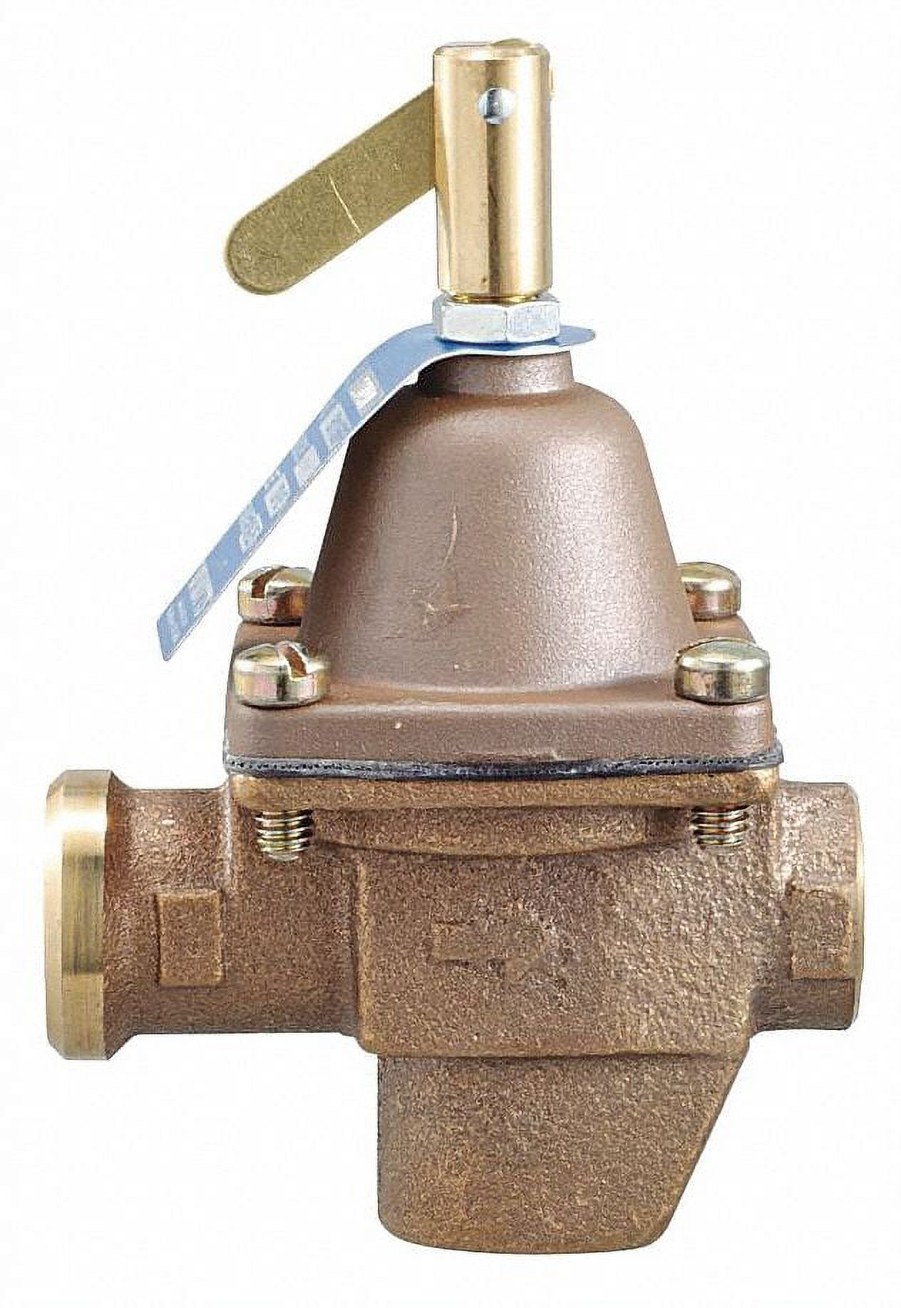 Watts Brass Water Control Valve, Pressure Regulator, 1/2 Inch, 10 to 25 ...