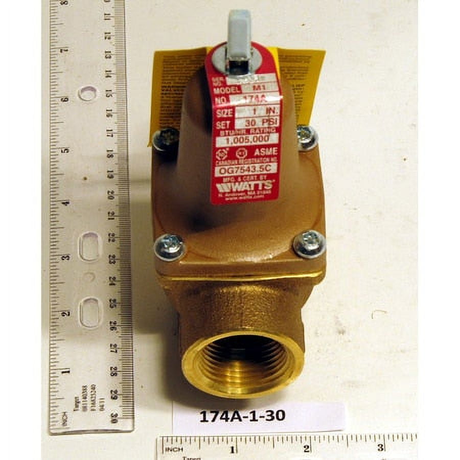 Watts Regulator 174A-1 - 1/4-30 Relief Valve 1 1/4 30Psi 1 - Walmart.com