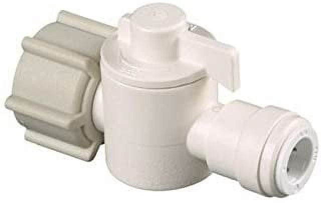 Watts Shutoff Valve Quick-Connect, Straight 1/4 " X 1/2 " Bagged ...