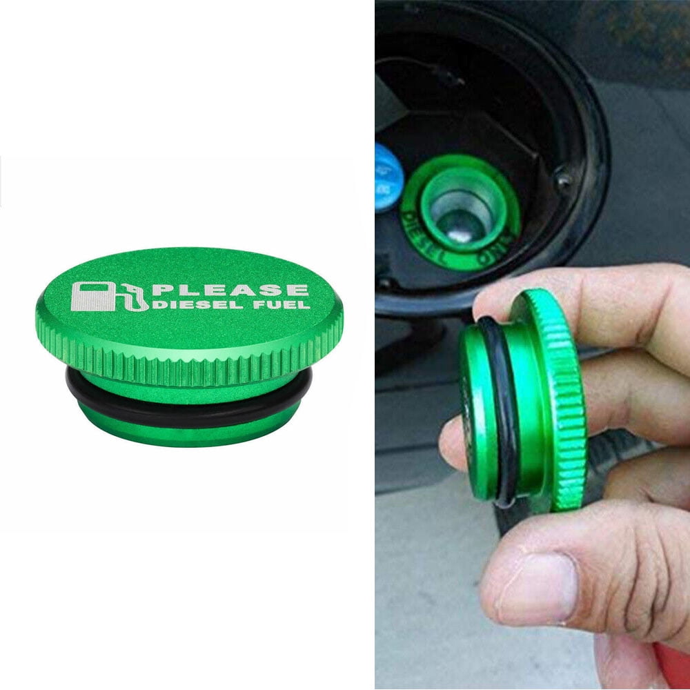 Wauebuly Magnetic Truck Diesel Fuel Gas Tank Cap Green for 2013-2017 ...