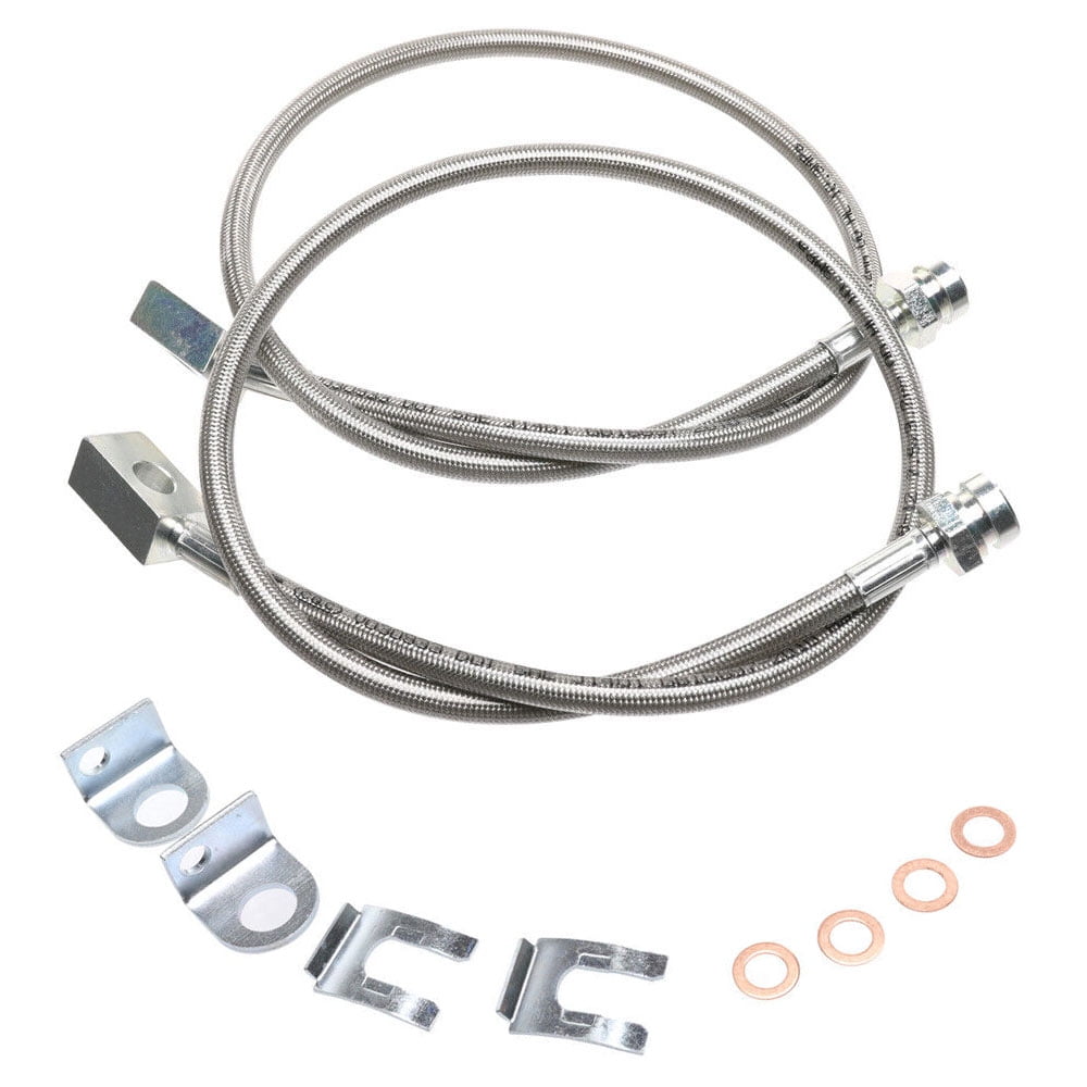 Wauebuly Stainless Steel Extended Brake Cable Line Kit for Jeep ...