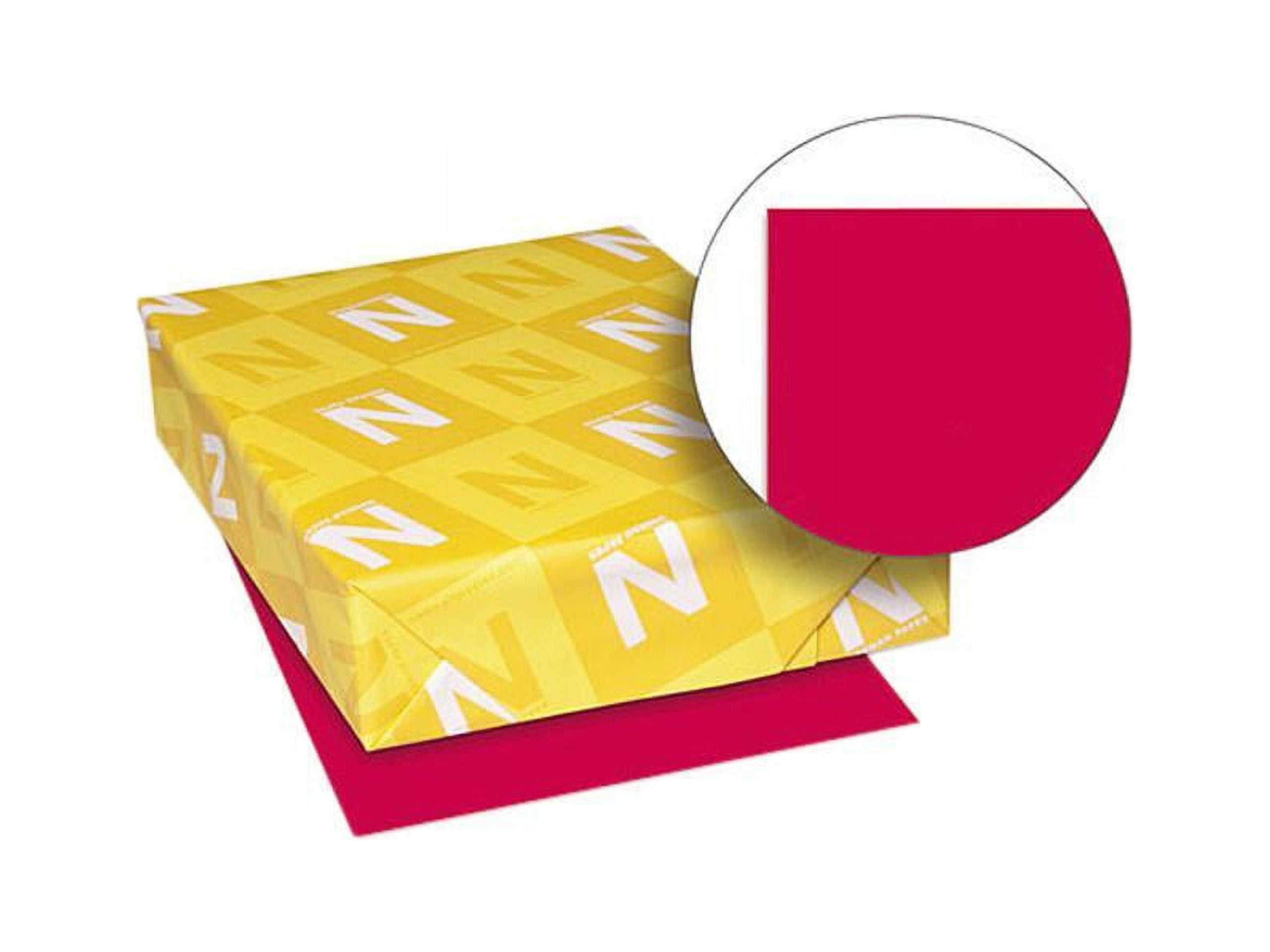 Wausau Paper Astrobrights 24lb, 8-1/2 x 11, Re-Entry Red, 500 Sheets ...