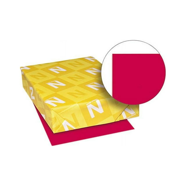 Wausau Paper Astrobrights 24lb, 8-1/2 x 11, Re-Entry Red, 500 Sheets ...