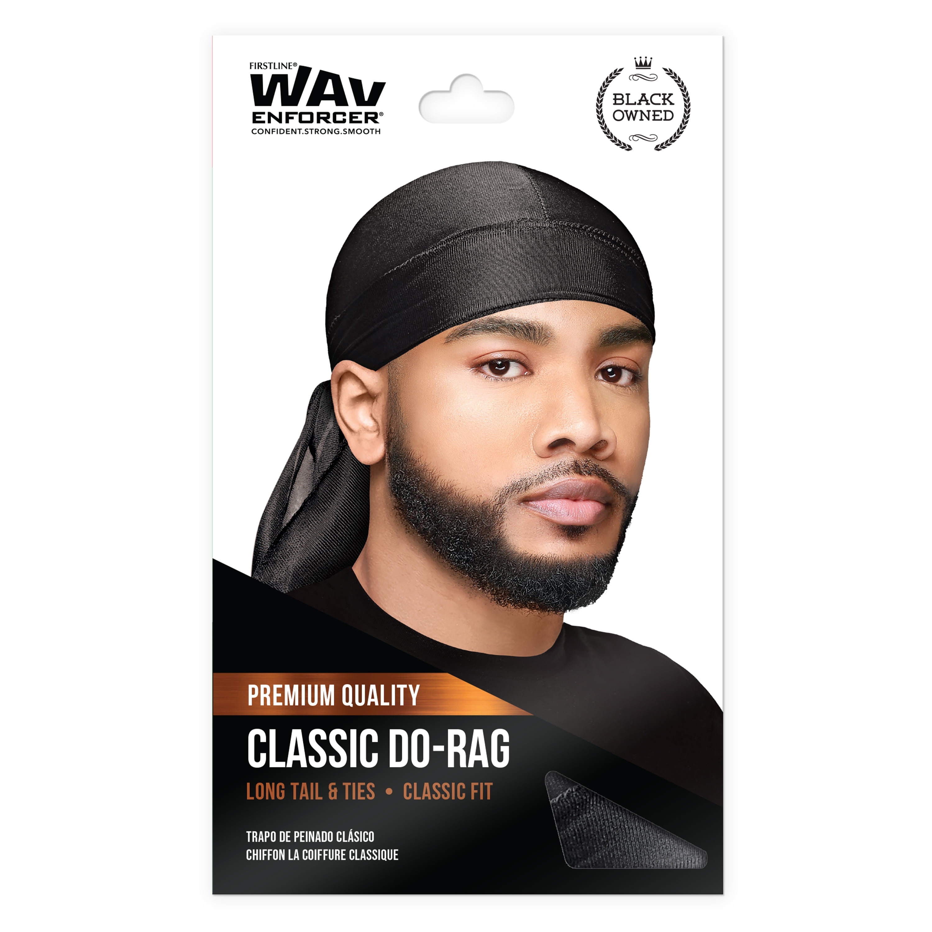 WavEnforcer Classic Do-Rag, Black, 1 Count - Walmart.com