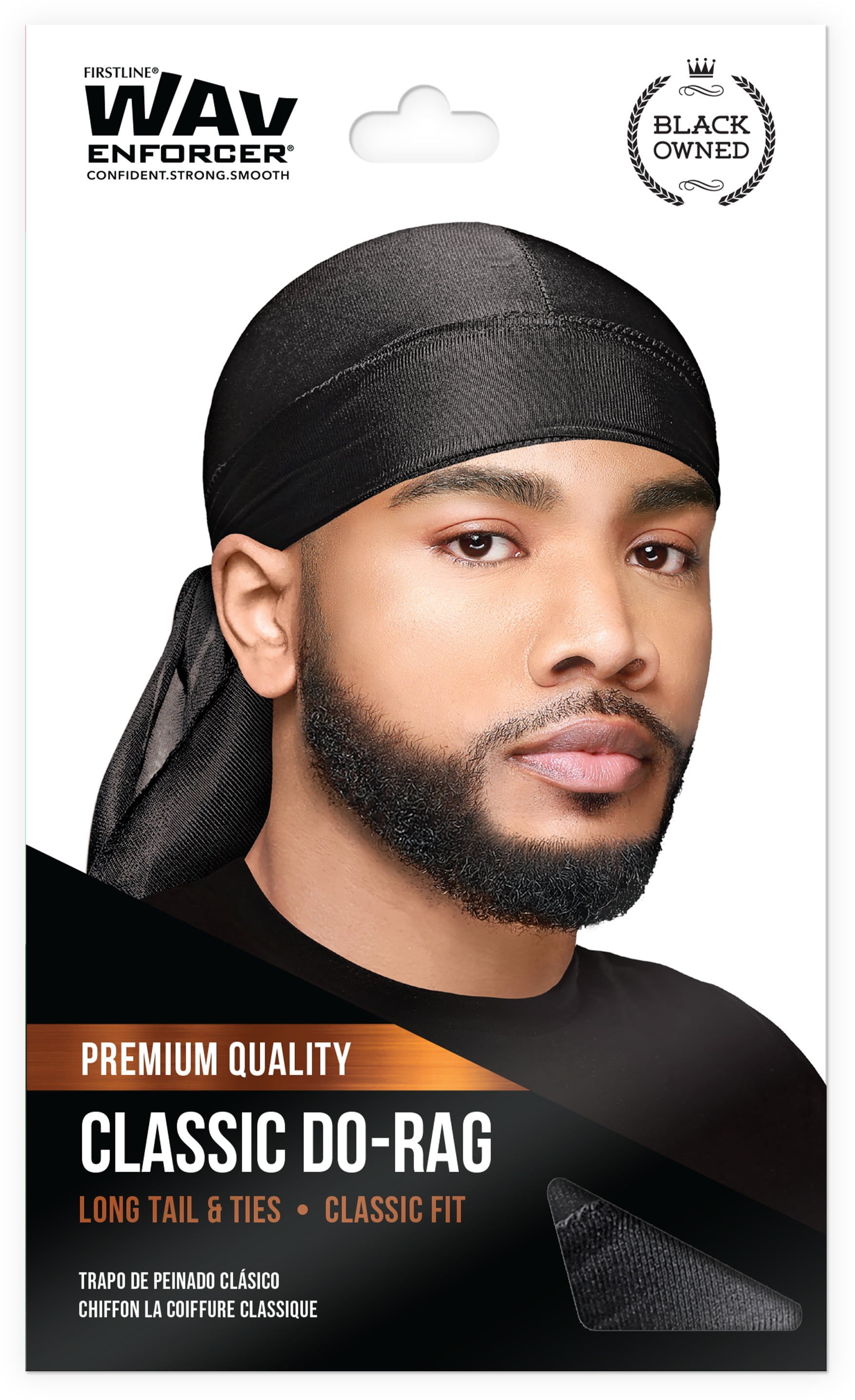 WavEnforcer Classic Do-Rag, Black, 1 Count - Walmart.com