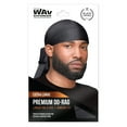 WavEnforcer Premium Black Do-Rag, Big Size, 100% Polyester, Made in ...