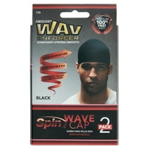 Firstline WavEnforcer Spandex Stretch Cap, Black - Walmart.com