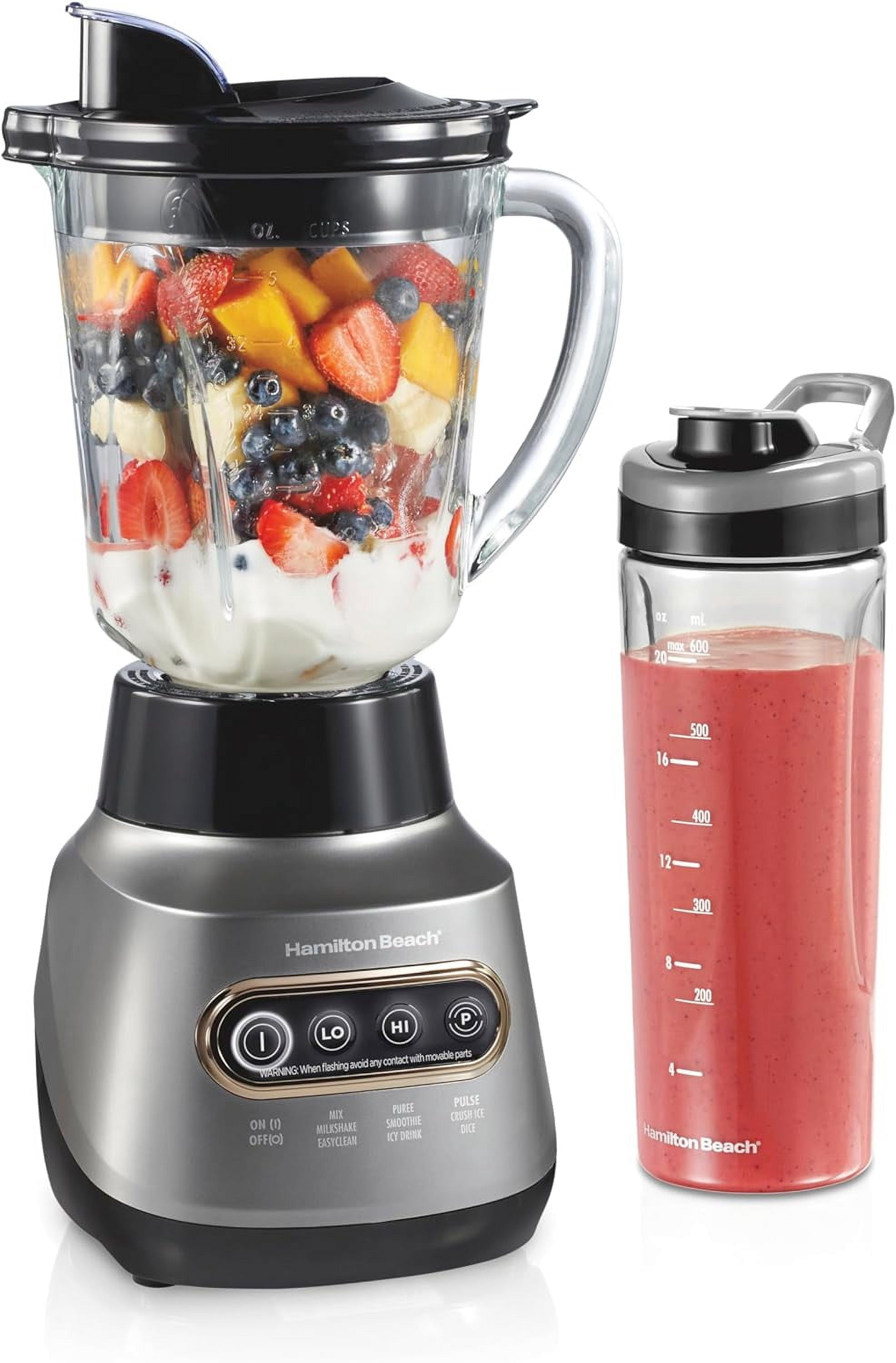 Wave Action Blender for Smoothies, Stainless Steel Ice Sabre Blades ...