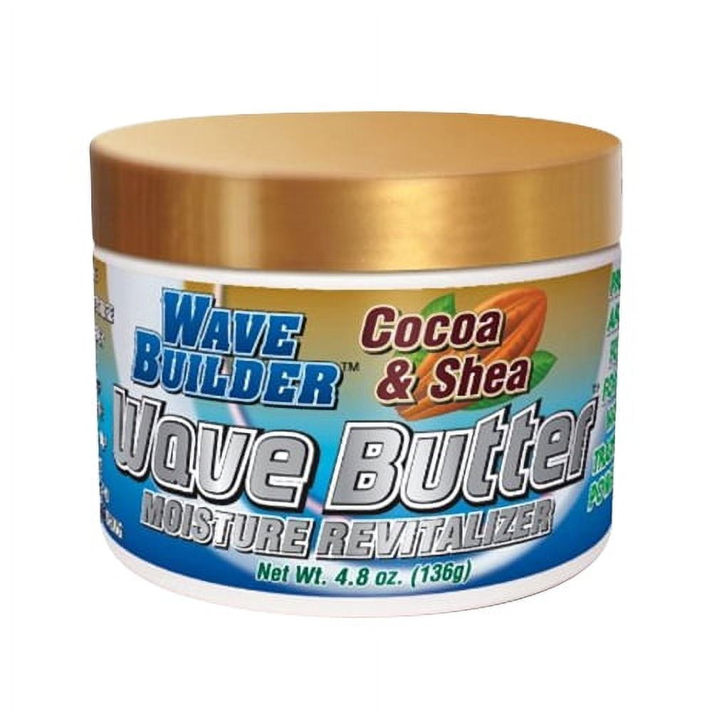 Wave Builder Cocoa and Shea Wave Butter Moisture Revitalizer, 4.8 Oz, 3 ...