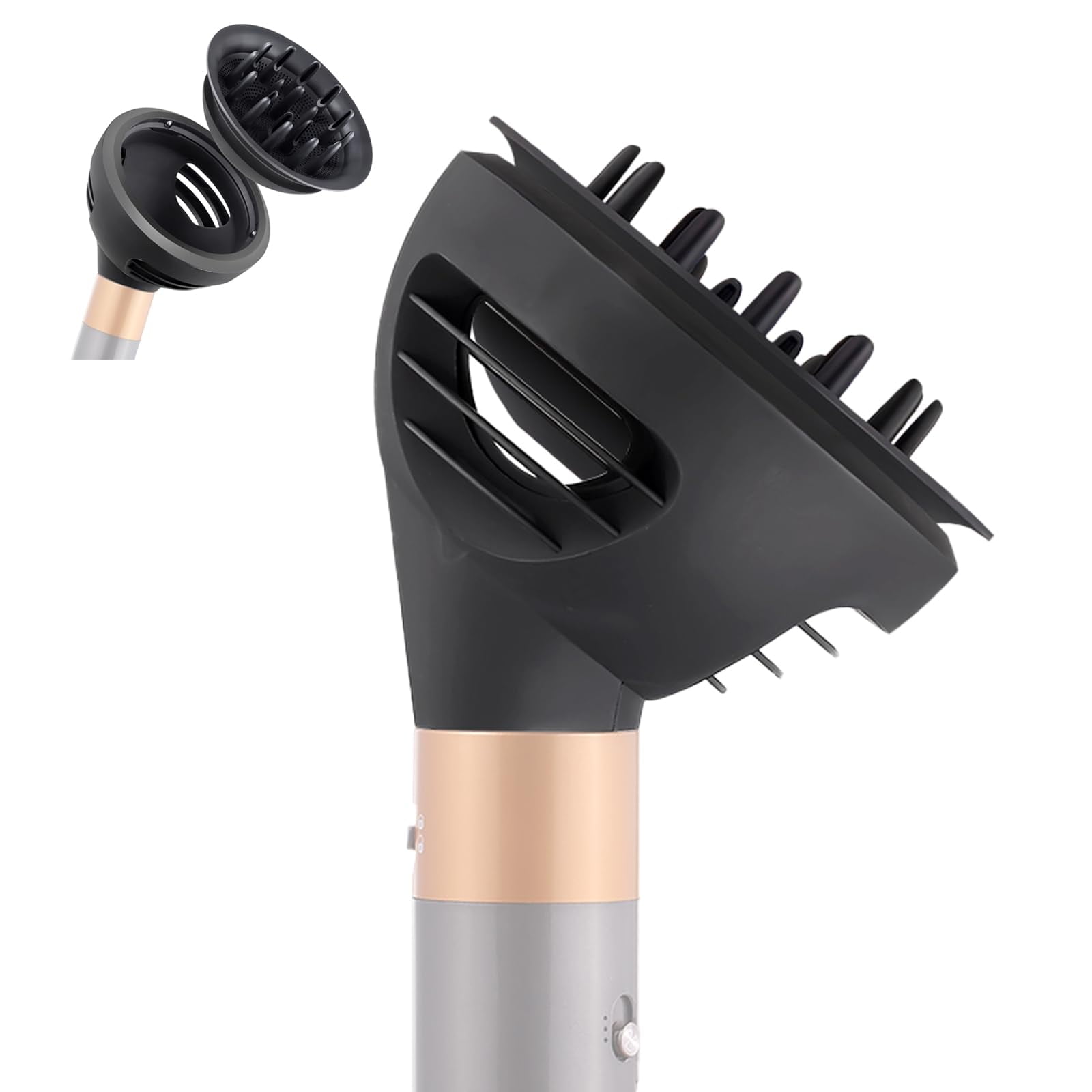 Wave Curl Diffuser for Dyson Airwrap, Two Airflow Dome or Diffuse Modes ...