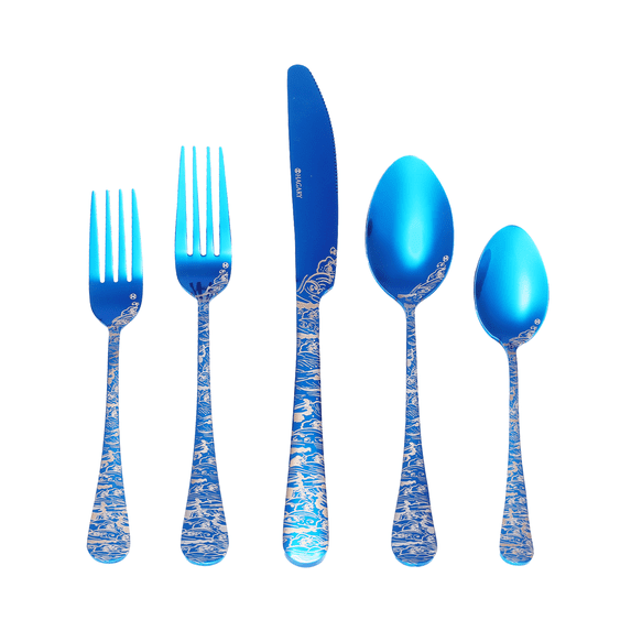 Wave Cutlery Set 20 Pieces Stainless Steel Flatware Set Service for 4 ...