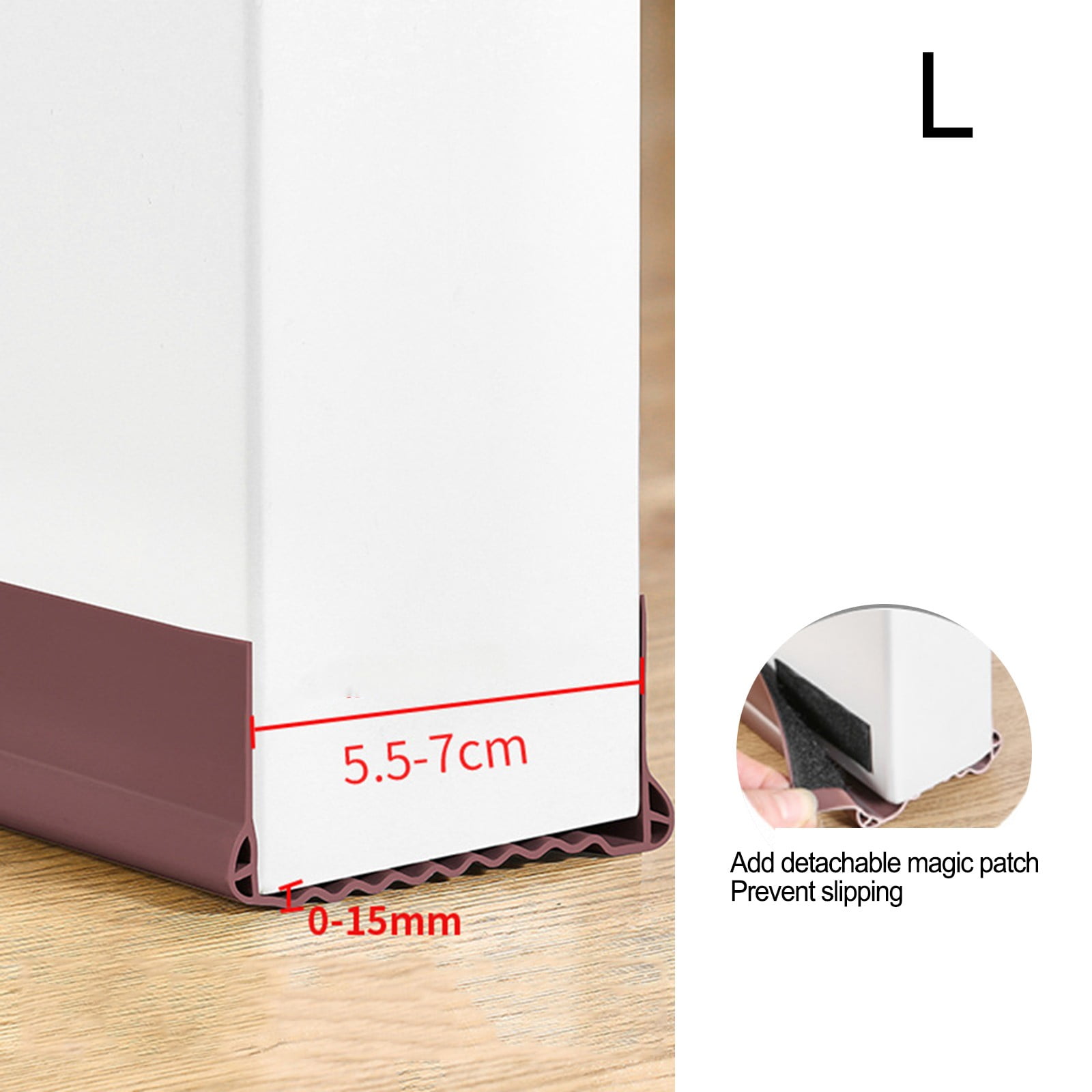 Wave Door Bottom Draft Stopper Weather Strip Anti-Cold Noise Blocker ...