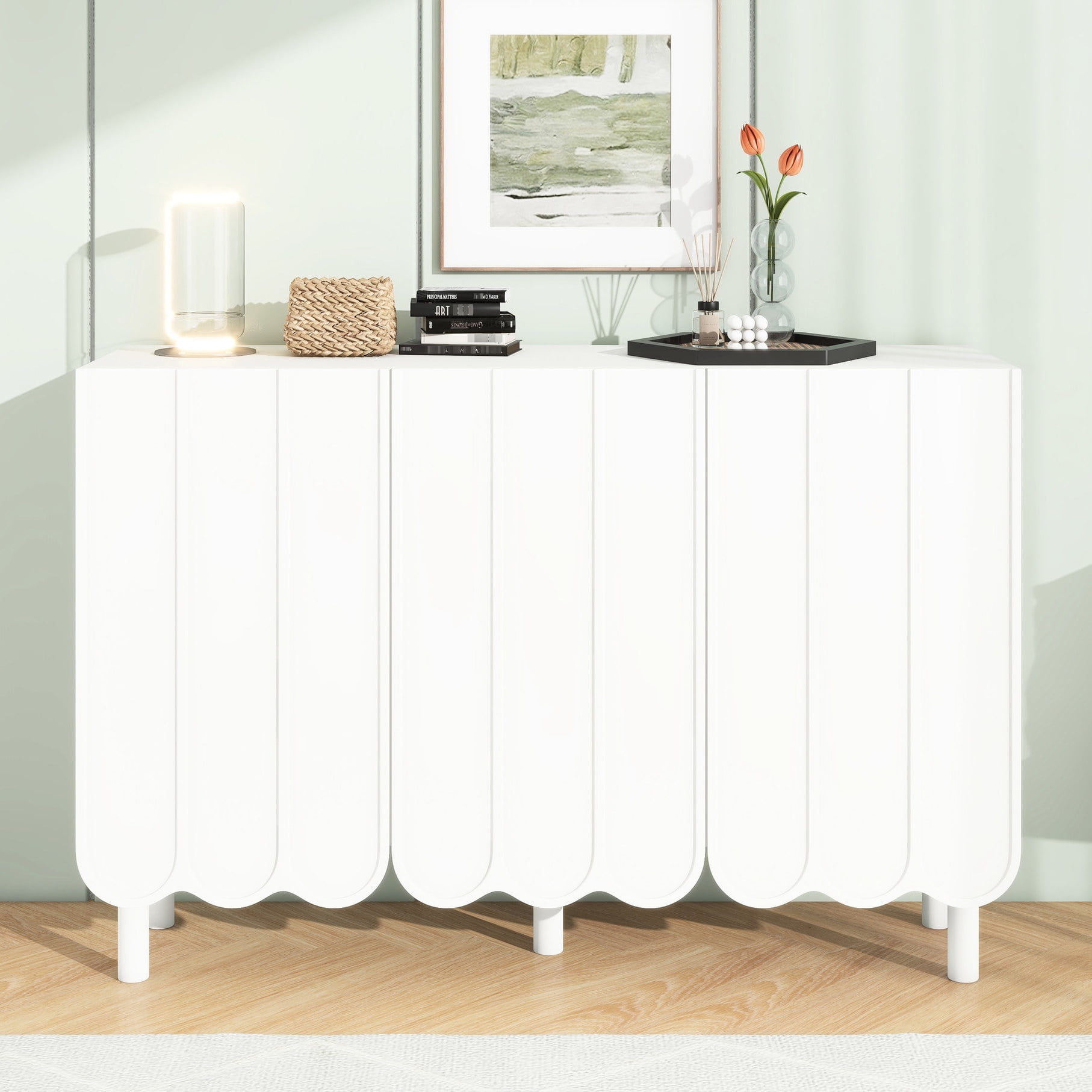 Wave Door Design - Add Visual Interest - Works as a Credenza in Study ...