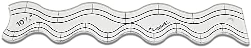 Wave Edge Quilting Ruler Template - Clear Wave Quilter's Ruler for ...