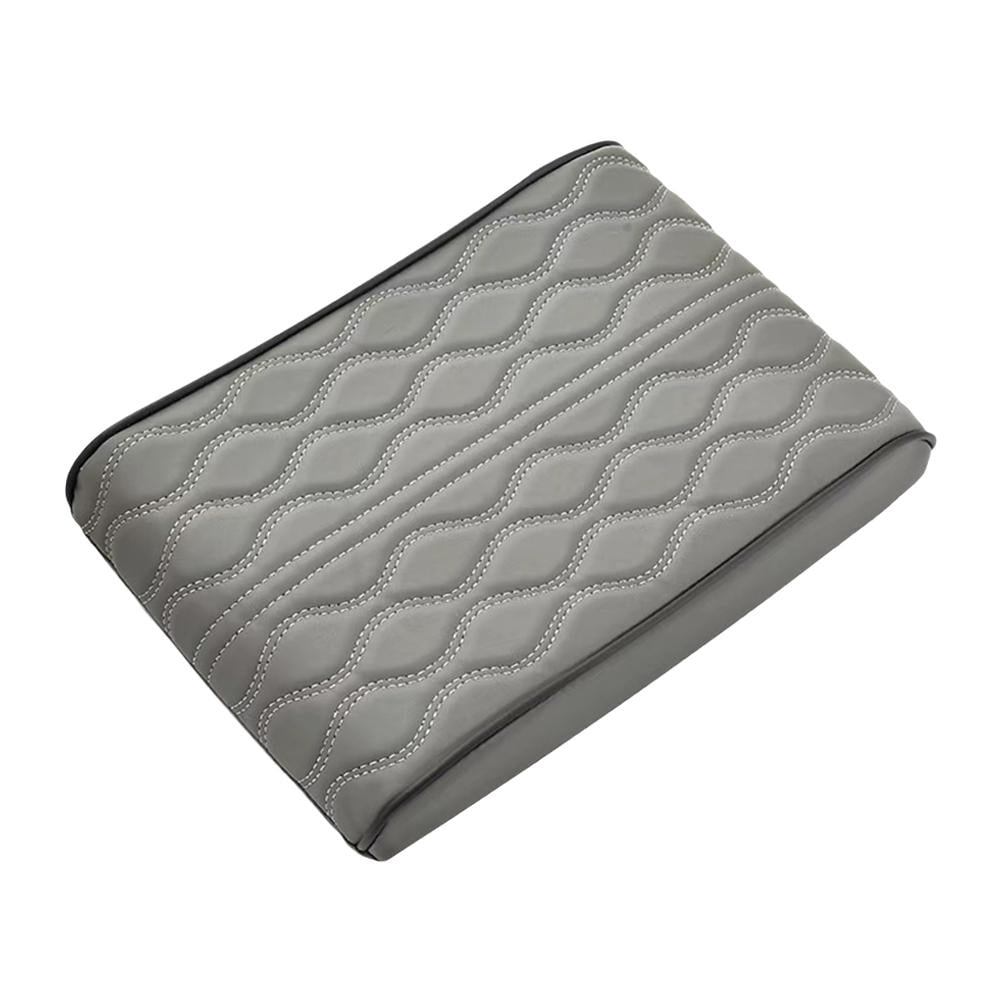 Wave Embroider PU Leather Car Armrest Mat Center Console Arm Rest ...