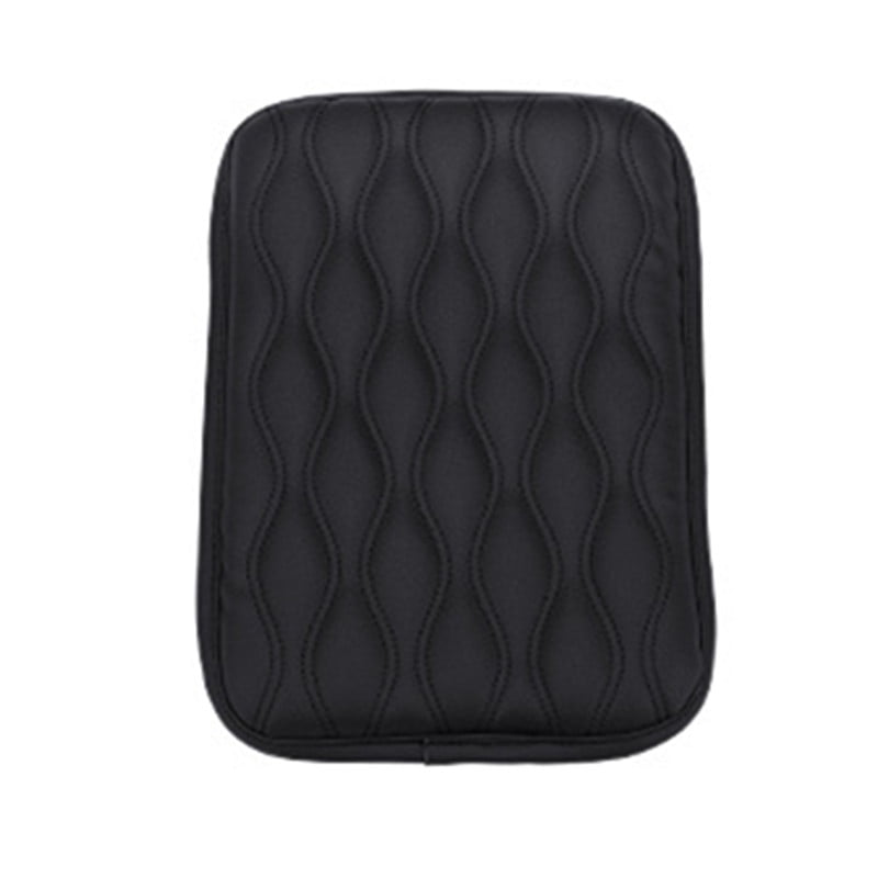Wave Embroider PU Leather Car Armrest Mat Center Console Arm Rest ...