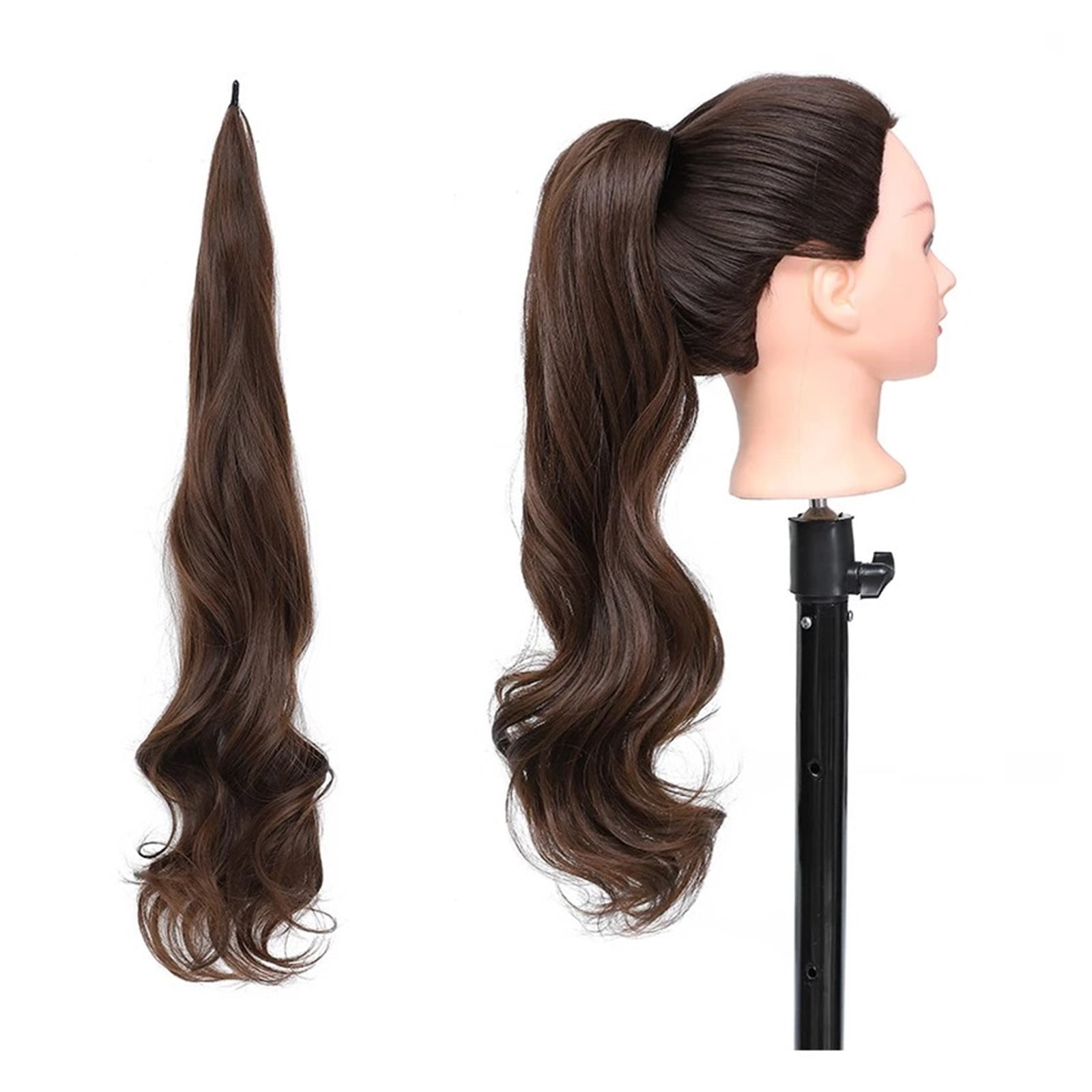 Wave Flexible Wrap Around PonyTail Long Fake Tail Hair Extensions ...