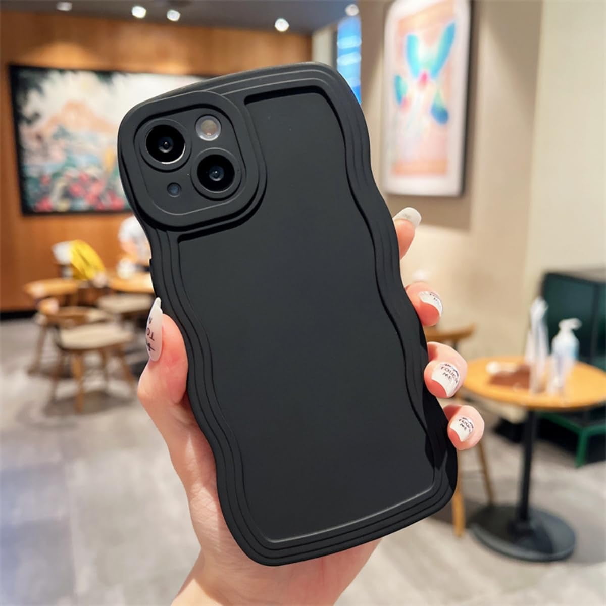 Wave Frame Case for iPhone 13 6.1 inch Phone Case,Cute Wave Frame Slim ...