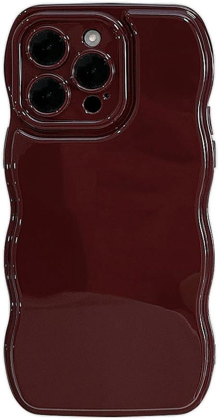 Wave Frame Wine Red Soft for iPhone Case (Red,iPhone 14 Pro) - Walmart.com