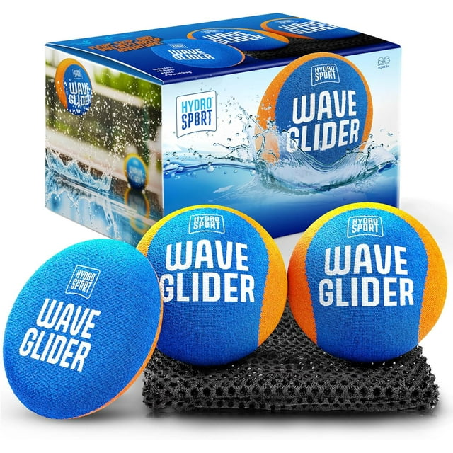Water Skipping Wave Glider Ball Set - Fun Swim Games for Beach, Pool ...