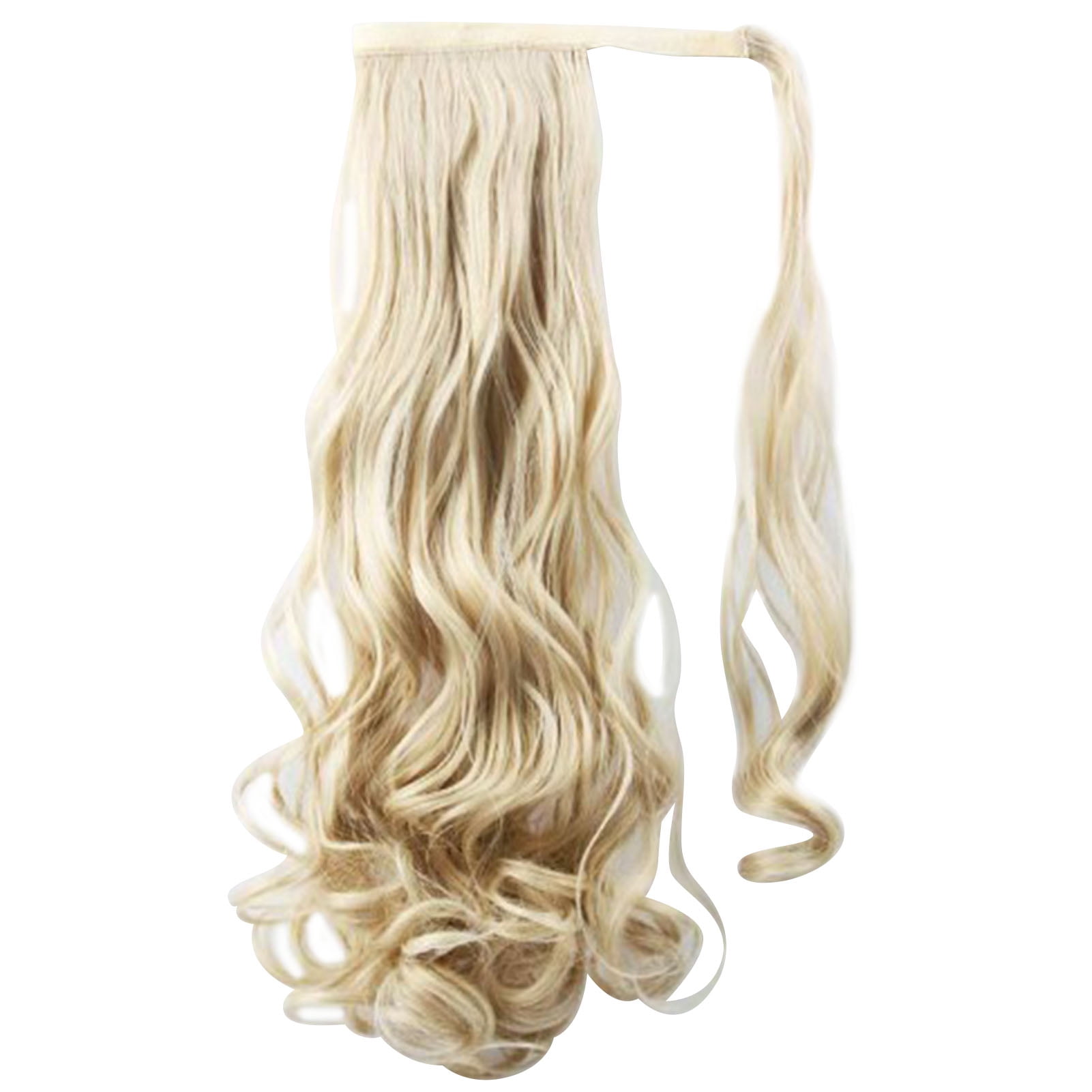 Wave Hair Extension Clip Long Curly Adjustable Hook And Loop Women Wig ...